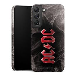 DeinDesign Galaxy S22 Handy Premium Case Smartphone Handyh&uuml;lle Schutzh&uuml;lle matt Merchandise Acdc Logo Premium Case