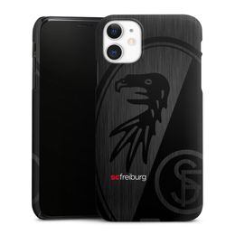 DeinDesign iPhone 11 Handy Premium Case Smartphone Handyh&uuml;lle Schutzh&uuml;lle matt Sc Freiburg Metallic Look Official Licensed Product Premium Case