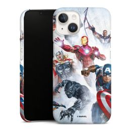 DeinDesign iPhone 14 Handy Premium Case Smartphone Handyh&uuml;lle Schutzh&uuml;lle matt Marvel Avengers Official Licensed Product Premium Case