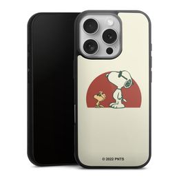 DeinDesign iPhone 16 Pro Handy Gallery Case Handyh&uuml;lle 9H Geh&auml;rtetes Glas R&uuml;ckseite H&uuml;lle Snoopy Official Licensed Product Kindheit Gallery Case
