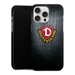 DeinDesign iPhone 15 Pro Max Handy Premium Case Smartphone Handyh&uuml;lle Schutzh&uuml;lle matt Sgd Official Licensed Product Sg Dynamo Dresden Premium Case