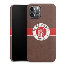 DeinDesign iPhone 12 Pro Max Handy Premium Case Smartphone Handyh&uuml;lle Schutzh&uuml;lle matt Fc St. Pauli Logo Official Licensed Product Premium Case