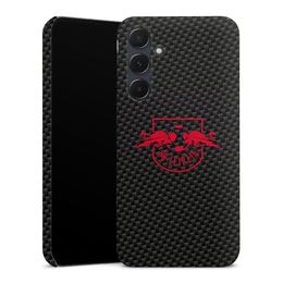 DeinDesign Galaxy A55 5G Handy Premium Case Smartphone Handyh&uuml;lle Schutzh&uuml;lle matt Rb Leipzig Official Licensed Product Carbon Premium Case
