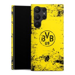DeinDesign Galaxy S23 Ultra Handy Premium Case Smartphone Handyh&uuml;lle Schutzh&uuml;lle gl&auml;nzend Bvb Official Licensed Product Borussia Dortmund Premium Case