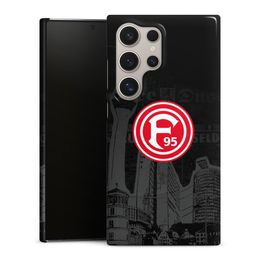 DeinDesign Galaxy S24 Ultra Handy Premium Case Smartphone Handyh&uuml;lle Schutzh&uuml;lle gl&auml;nzend Official Licensed Product Logo Fortuna D&uuml;sseldorf Premium Case