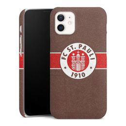 DeinDesign iPhone 12 mini Handy Premium Case Smartphone Handyh&uuml;lle Schutzh&uuml;lle matt Logo Official Licensed Product Fc St. Pauli Premium Case