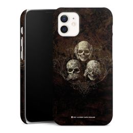 DeinDesign iPhone 12 mini Handy Premium Case Smartphone Handyh&uuml;lle Schutzh&uuml;lle matt Gothic Art Skulls Premium Case