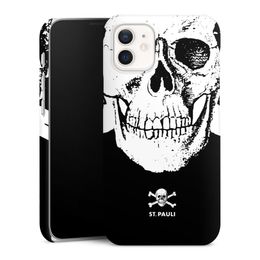 DeinDesign iPhone 12 mini Handy Premium Case Smartphone Handyh&uuml;lle Schutzh&uuml;lle matt Totenkopf Fc St. Pauli Official Licensed Product Premium Case