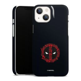 DeinDesign iPhone 13 Mini Handy Premium Case Smartphone Handyh&uuml;lle Schutzh&uuml;lle gl&auml;nzend Logo Marvel Deadpool Premium Case