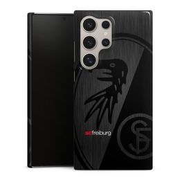 DeinDesign Galaxy S24 Ultra Handy Premium Case Smartphone Handyh&uuml;lle Schutzh&uuml;lle gl&auml;nzend Sc Freiburg Metallic Look Official Licensed Product Premium Case