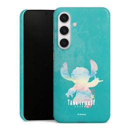 DeinDesign Galaxy S24 Handy Premium Case Smartphone Handyh&uuml;lle Schutzh&uuml;lle gl&auml;nzend Lilo & Stitch Official Licensed Product Disney Premium Case