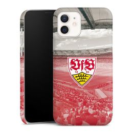 DeinDesign iPhone 12 Handy Premium Case Smartphone Handyh&uuml;lle Schutzh&uuml;lle matt Vfb Stuttgart Stadium Official Licensed Product Premium Case