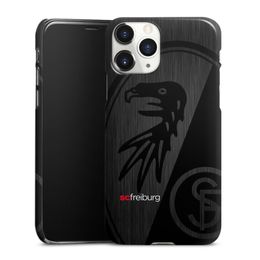 DeinDesign iPhone 11 Pro Handy Premium Case Smartphone Handyh&uuml;lle Schutzh&uuml;lle gl&auml;nzend Metallic Look Sc Freiburg Official Licensed Product Premium Case