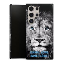 DeinDesign Galaxy S24 Ultra Handy Premium Case Smartphone Handyh&uuml;lle Schutzh&uuml;lle gl&auml;nzend Official Licensed Product Tsv 1860 M&uuml;nchen Lion Premium Case
