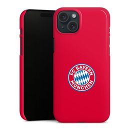 DeinDesign iPhone 15 Plus Handy Premium Case Smartphone Handyh&uuml;lle Schutzh&uuml;lle gl&auml;nzend Fc Bayern M&uuml;nchen Fcb Logo Premium Case