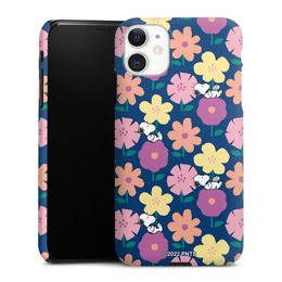 DeinDesign iPhone 11 Handy Premium Case Smartphone Handyh&uuml;lle Schutzh&uuml;lle matt Flowers Muster Snoopy Premium Case