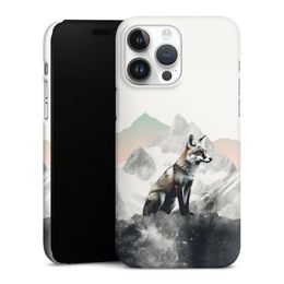 DeinDesign iPhone 14 Pro Max Handy Premium Case Smartphone Handyh&uuml;lle Schutzh&uuml;lle matt Nature Mountain Fox Premium Case
