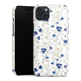 DeinDesign iPhone 15 Plus Handy Premium Case Smartphone Handyh&uuml;lle Schutzh&uuml;lle gl&auml;nzend Flowers Muster Flower Premium Case