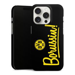 DeinDesign iPhone 15 Pro Handy Premium Case Smartphone Handyh&uuml;lle Schutzh&uuml;lle matt Borussia Dortmund Bvb Soccer Premium Case