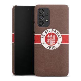 DeinDesign Galaxy A53 5G Handy Premium Case Smartphone Handyh&uuml;lle Schutzh&uuml;lle gl&auml;nzend Fc St. Pauli Official Licensed Product Logo Premium Case