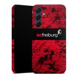 DeinDesign Galaxy A55 5G Handy Premium Case Smartphone Handyh&uuml;lle Schutzh&uuml;lle matt Official Licensed Product Sc Freiburg Logo Premium Case