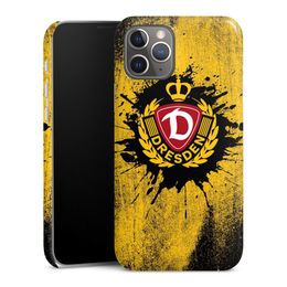 DeinDesign iPhone 12 Pro Handy Premium Case Smartphone Handyh&uuml;lle Schutzh&uuml;lle gl&auml;nzend Official Licensed Product Soccer Sg Dynamo Dresden Premium Case