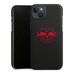 DeinDesign iPhone 14 Plus Handy Premium Case Smartphone Handyh&uuml;lle Schutzh&uuml;lle gl&auml;nzend Rb Leipzig Official Licensed Product Carbon Premium Case