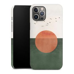 DeinDesign iPhone 12 Pro Max Handy Premium Case Smartphone Handyh&uuml;lle Schutzh&uuml;lle matt Sunshine Bird Sunset Premium Case