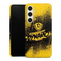 DeinDesign Galaxy S24 Handy Premium Case Smartphone Handyh&uuml;lle Schutzh&uuml;lle matt Logo Official Licensed Product Sg Dynamo Dresden Premium Case