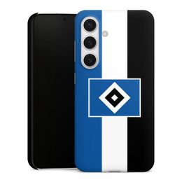 DeinDesign Galaxy S24 Handy Premium Case Smartphone Handyh&uuml;lle Schutzh&uuml;lle matt Stripes Hamburger Sv Hsv Premium Case