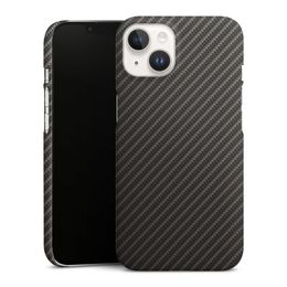 DeinDesign iPhone 14 Handy Premium Case Smartphone Handyh&uuml;lle Schutzh&uuml;lle matt Carbon Metallic Look Muster Premium Case