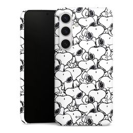 DeinDesign Galaxy S24 Handy Premium Case Smartphone Handyh&uuml;lle Schutzh&uuml;lle matt Peanuts Snoopy Muster Premium Case