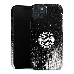 DeinDesign iPhone 15 Plus Handy Premium Case Smartphone Handyh&uuml;lle Schutzh&uuml;lle gl&auml;nzend Official Licensed Product Fcb Fc Bayern M&uuml;nchen Premium Case