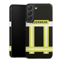 DeinDesign Galaxy S22 Handy Premium Case Smartphone Handyh&uuml;lle Schutzh&uuml;lle gl&auml;nzend Fire Fighters Job Fire Fighter Premium Case