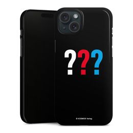DeinDesign iPhone 15 Plus Handy Premium Case Smartphone Handyh&uuml;lle Schutzh&uuml;lle gl&auml;nzend Official Licensed Product Die Drei ??? Logo Premium Case