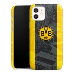 DeinDesign iPhone 12 Handy Premium Case Smartphone Handyh&uuml;lle Schutzh&uuml;lle gl&auml;nzend Bvb Borussia Dortmund Stadium Premium Case