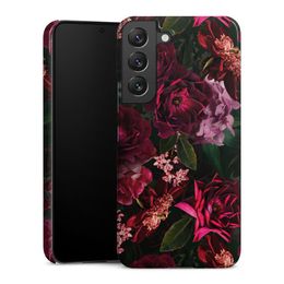 DeinDesign Galaxy S22 Handy Premium Case Smartphone Handyh&uuml;lle Schutzh&uuml;lle gl&auml;nzend Flowers Blossom Rose Premium Case