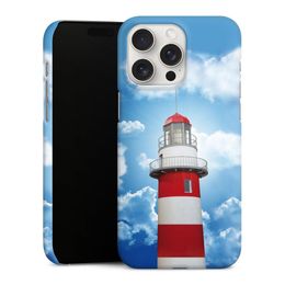 DeinDesign iPhone 15 Pro Max Handy Premium Case Smartphone Handyh&uuml;lle Schutzh&uuml;lle matt Cloud Lighthouse Sky Premium Case
