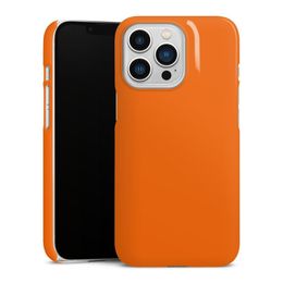 DeinDesign iPhone 13 Pro Handy Premium Case Smartphone Handyh&uuml;lle Schutzh&uuml;lle gl&auml;nzend Orange Unicoloured Colour Premium Case