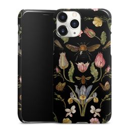 DeinDesign iPhone 11 Pro Handy Premium Case Smartphone Handyh&uuml;lle Schutzh&uuml;lle gl&auml;nzend Bee Blossom Flower Wreath Premium Case