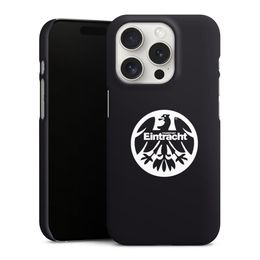 DeinDesign iPhone 15 Pro Handy Premium Case Smartphone Handyh&uuml;lle Schutzh&uuml;lle matt Logo Eintracht Frankfurt Eagle Premium Case