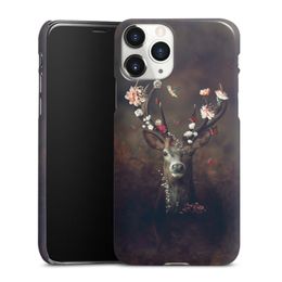 DeinDesign iPhone 11 Pro Handy Premium Case Smartphone Handyh&uuml;lle Schutzh&uuml;lle gl&auml;nzend Rehe Reindeer Flowers Premium Case
