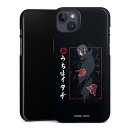 DeinDesign iPhone 14 Plus Handy Premium Case Smartphone Handyh&uuml;lle Schutzh&uuml;lle gl&auml;nzend Official Licensed Product Naruto Shippuden Itachi Uchiha Premium Case