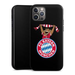 DeinDesign iPhone 12 Pro Handy Silikon H&uuml;lle Case schwarz Handyh&uuml;lle Bernie Official Licensed Product Fc Bayern M&uuml;nchen