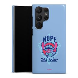 DeinDesign Galaxy S23 Ultra Handy Premium Case Smartphone Handyh&uuml;lle Schutzh&uuml;lle gl&auml;nzend Disney Sayings Lilo & Stitch Premium Case