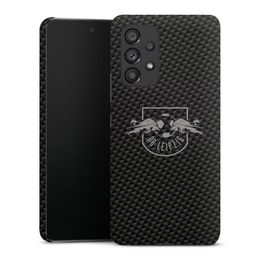 DeinDesign Galaxy A53 5G Handy Premium Case Smartphone Handyh&uuml;lle Schutzh&uuml;lle gl&auml;nzend Rb Leipzig Carbon Metallic Look Premium Case