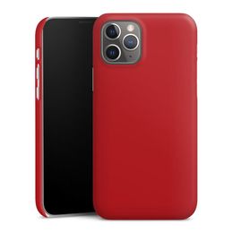 DeinDesign iPhone 12 Pro Handy Premium Case Smartphone Handyh&uuml;lle Schutzh&uuml;lle matt Red Unicoloured Colour Premium Case