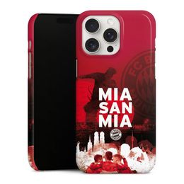 DeinDesign iPhone 15 Pro Max Handy Premium Case Smartphone Handyh&uuml;lle Schutzh&uuml;lle gl&auml;nzend Mia San Mia Fcb Fc Bayern M&uuml;nchen Premium Case