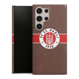 DeinDesign Galaxy S24 Ultra Handy Premium Case Smartphone Handyh&uuml;lle Schutzh&uuml;lle gl&auml;nzend Fc St. Pauli Logo Official Licensed Product Premium Case