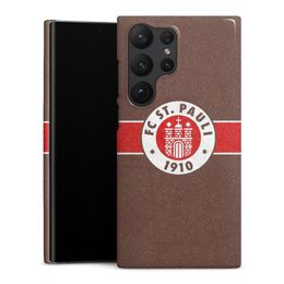 DeinDesign Galaxy S23 Ultra Handy Premium Case Smartphone Handyh&uuml;lle Schutzh&uuml;lle gl&auml;nzend Fc St. Pauli Logo Official Licensed Product Premium Case